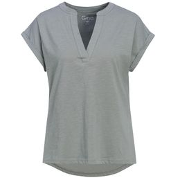 Gina Damen T-Shirt mit V-Ausschnitt
