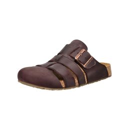 Pantolette Haflinger "Haflinger Hausschuhe Leder", Damen, Gr. 42, braun, Leder, Schuhe Pantolette