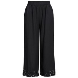 Gina Benotti Damen Leinen-Culotte mit Elastikbund