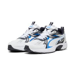Sneaker Puma "MILENIO TECH_", Damen, Gr. 42,5, Puma wei&szlig;, racing blau, new navy, Textil, Schuhe Sneaker, f&uuml;r vielseitige Eins&auml;tze, mit Textil-Obermaterial