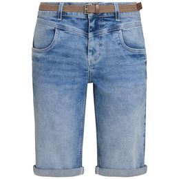 Gina Benotti Damen Slim-Jeansshorts mit G&uuml;rtel