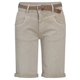 Gina Benotti Damen Slim-Jeansshorts mit G&uuml;rtel