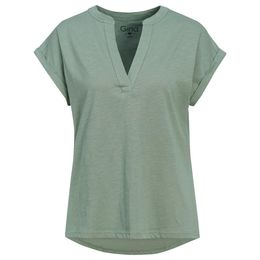 Gina Damen T-Shirt mit V-Ausschnitt