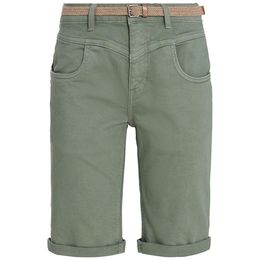 Gina Benotti Damen Slim-Jeansshorts mit G&uuml;rtel