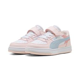 Sneaker Puma "CAVEN III BLOCK AC+ PS", M&auml;dchen, Gr. 32, jasmine flower, lucite, Puma wei&szlig;, Synthetik, unifarben, Schuhe Sneaker, mit sportlichem Stil, mit weichem Fu&szlig;bett, mit Klettverschluss