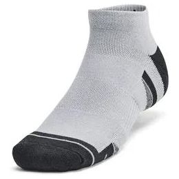 Sneakersocken Under Armour "UNISEX UA PERF TECH 6PK LOW", Damen, Gr. M, mod gray, mod gray, jet gray, Obermaterial: 98% Polyester, 2% Elasthan, Socken Sneakersocken, f&uuml;r Fitness und Workout, atmungsaktives Material, niedriger Schnitt