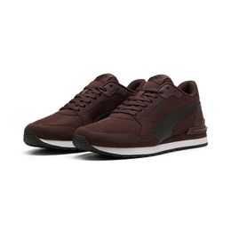 Sneaker Puma "ST RUNNER V4 NL/ MESH", Herren, Gr. 47, chocolate braun, Puma schwarz, Puma wei&szlig;, Textil, unifarben, Schuhe Sneaker, f&uuml;r aktive Tage, mit Schn&uuml;rung, aus Textil