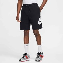 Shorts Nike Sportswear "M NK CLUB ALUMNI FT SHORT", Herren, Gr. XXL, N-Gr, schwarz, schwarz,, Obermaterial: 58% Baumwolle, 23% Viskose, 19% Polyester, Hosen Shorts, aus French Terry, mit Kordelverschluss, l&auml;ssiger Schnitt