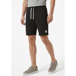 Sweatshorts Converse "CHUCK PATCH SHORT", Herren, Gr. XXL, N-Gr, schwarz, Obermaterial: 80% Baumwolle, 20% Polyester, Hosen Sweatshorts, flexibles Material, sportlicher Stil