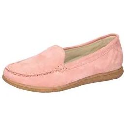 Waldl&auml;ufer Mokassin WALDL&Auml;UFER "H-WANDA", Damen, Gr. 6 (39), melone, Veloursleder, unifarben, Schuhe Mokassin, Slipper, Schlupfschuh, Halbschuh in Komfortweite H (= sehr weit)
