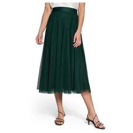 Midirock Zero "Damen mit elastischem Bund", Damen, Gr. 42, gr&uuml;n forest, T&uuml;ll, Obermaterial: 100% Polyester, transparent, ausgestellt lang, R&ouml;cke, Material.