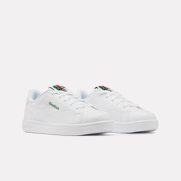 Sneaker Reebok CLASSIC "REEBOK COURT CLEAN", M&auml;dchen, Gr. 30, wei&szlig;, glengr&uuml;n, sportrot, Synthetik, Textil, Schuhe Sneaker