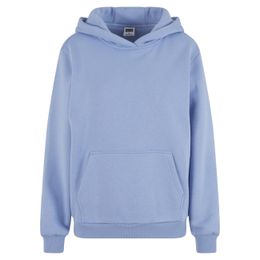 Kapuzensweatshirt Urban Classics "Urban Classics Ladies Fluffy Hoody", Damen, Gr. 4XL, powderblau, 70% Baumwolle, 30% Polyester, unifarben, Sweatshirts