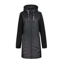 Outdoorjacke Icepeak "Icepeak Softshell jacke Palatka", Damen, Gr. 40+, schwarz, Stoff, 100% Polyamid, normal, Jacken Outdoorjacke