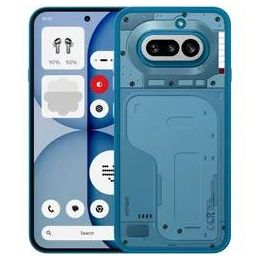 NOTHING Smartphone "Phone (4a)", Energieeffizienz: B (A-G), blau, 256 GB, Mobiltelefone