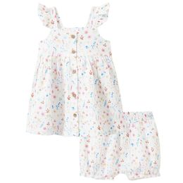 Topomini Newborn Musselin-Set aus Kleid und Shorts