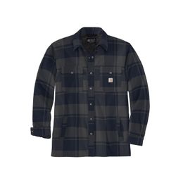 Flanellhemd Carhartt "Flanell", Herren, Gr. L, US, marineblau, schwarz, Obermaterial: 100% Baumwolle CO., Hemden