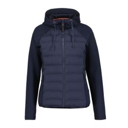 Outdoorjacke Icepeak "Icepeak Midlayer Ashburn", Damen, Gr. M, blau (dunkel blau), Stoff, 79% Polyester, 16% Viscose, 5% Elasthan, normal, Jacken Outdoorjacke