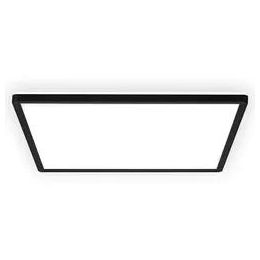 B.K.LICHT LED Panel "SHALLOW", matt, schwarz, 1, H: 3cm, 1 Stk., Leuchten, 42x42x3 cm, Badlampe, Badezimmer, K&uuml;che, Wohnzimmer