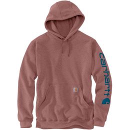 Hoodie Carhartt "Pullover", Herren, Gr. S, rot, Obermaterial: 70% Baumwolle CO. 30% Polyester PES., Sweatshirts Hoodie