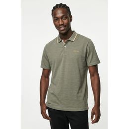 Jack & Jones Poloshirt JACK & JONES "JJBLAZE POLO SS", Herren, Gr. S, vetiver detail:melange, Jersey, Obermaterial: 60% Baumwolle, 40% Polyester, meliert, regular fit, Shirts