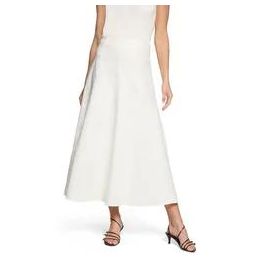 Midirock Zero "Damen mit Rei&szlig;verschluss", Damen, Gr. 38, cream denim, Satin, Obermaterial: 26% Polyester, 3% Elasthan, 71% Baumwolle, ausgestellt lang, R&ouml;cke, Material.