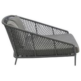 Sitzbank Musterring "Freilicht Sonnenbett", schwarz, grau, anthrazit, B:149cm H:86cm T:156cm, Aluminium, Stoff, Sitzb&auml;nke, Sitzbank, 149 cm breit, ideal zum Zur&uuml;cklehnen und entspannten Liegen im Garten