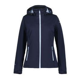 Outdoorjacke Icepeak "Icepeak Softshell jacke Boise", Damen, Gr. 36, blau, Stoff;Softshell, 100% Polyester, normal, Jacken Outdoorjacke