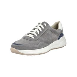 Sneaker Pius Gabor "Pius Gabor Sneaker Veloursleder", Herren, Gr. 42, grau, wei&szlig;, Veloursleder, Schuhe Sneaker