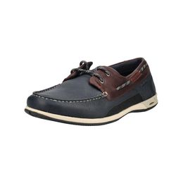 Bootsschuh Clarks "Clarks Halbschuhe Leder", Herren, Gr. 42, navy, Leder, Schuhe Bootsschuh
