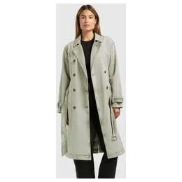 Trenchcoat Khujo "HERA", Damen, Gr. XXL, seagr&uuml;n, Web, 100% Baumwolle, regular fit, eingesetzt abgesteppte Kante verstellbar, M&auml;ntel