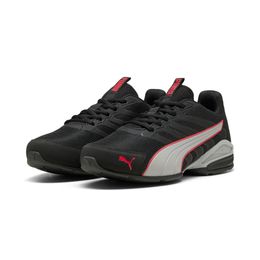Sneaker Puma "ELECTRO", Herren, Gr. 44,5, Puma schwarz, gray echo, for all time rot, Synthetik, Schuhe Sneaker, f&uuml;r sportliche Aktivit&auml;ten und Streetwear, mit Schn&uuml;rung