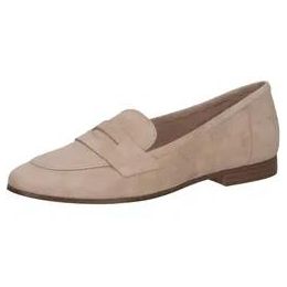 Slipper Caprice "Caprice Slipper Veloursleder", Damen, Gr. 37,5, beige, Veloursleder, Schuhe Slipper