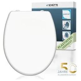 Sch&uuml;tte WC-Sitz SCH&Uuml;TTE, wei&szlig;, B:375cm L:450cm, Duroplast, WC-Sitze, mit Absenkautomatik und Schnellverschlusstechnik