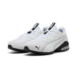 Sneaker Puma "ELECTRO", Herren, Gr. 45, Puma wei&szlig;, Puma schwarz, gray echo, Synthetik, Schuhe Sneaker, f&uuml;r sportliche Aktivit&auml;ten und Streetwear, mit Schn&uuml;rung