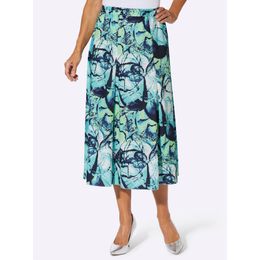 Schlupfrock Classic Basics, Damen, Gr. 40, ozean, marine, bedruckt, 100% Polyester, gemustert, mehrfarbig, wadenlang, R&ouml;cke