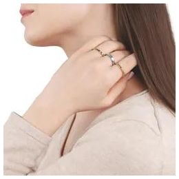 Ring-Set Tom Tailor "Multipack Schmuck Geschenk Edelstahl" Gr. 58, gold (edelstahlfarben, gelbgoldfarben), Fingerringe, Damen, 58, Edelstahl, 7,5mm