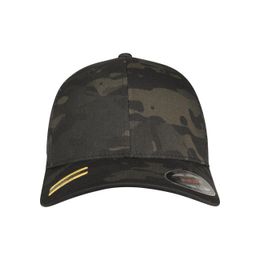 Flex Cap Flexfit "Flexfit Unisex Flexfit Multicam", Gr. L/XL, gr&uuml;n (schwarz multicam), 98% Baumwolle, 2% Elasthan, Caps