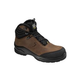 Sicherheitsschuh SAFETY JOGGER WORKS "Modulo LEA Mid T" Gr. 43, braun (dunkelbraun), 43, Obermaterial: 100% Synthetik synthetic., Schuhe