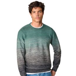 Strickpullover Casamoda "Casamoda Pullover gestreift", Herren, Gr. L, gr&uuml;n, 100% Baumwolle, Pullover Strickpullover