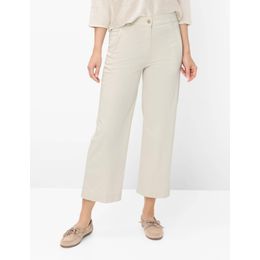 5-Pocket-Hose RAPHAELA BY Brax "Style PEGGY CULOTTE", Damen, Gr. 40, Normalgr&ouml;&szlig;en, beige, Web, 96% Baumwolle, 4% Elasthan, Hosen 5-Pocket-Hose