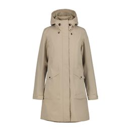 Outdoorjacke Icepeak "Icepeak Mantel Ulysses", Damen, Gr. 36, kitt, Stoff, 100% Polyester, normal, Jacken Outdoorjacke