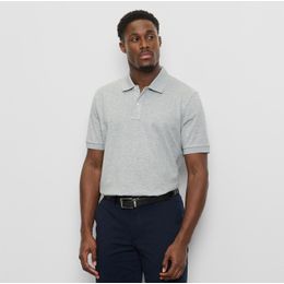 Poloshirt OLYMP "Casual", Herren, Gr. L, grau (hellgrau), Piqu&eacute;, Obermaterial: 100% Baumwolle, Shirts