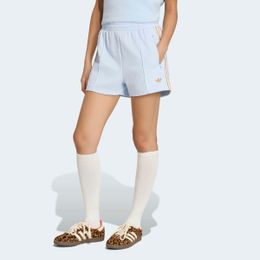 Shorts adidas originals "SHORTS", Damen, Gr. L, N-Gr, crystal sky, normal, gr., Obermaterial: 52% Baumwolle, 48% Polyester, Hosen Shorts