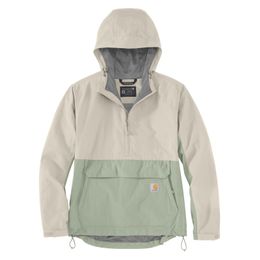 Kapuzenpullover Carhartt "Anorak", Damen, Gr. M, wei&szlig; (wei&szlig;, gr&uuml;n), Obermaterial: 100% Polyester PES., Pullover Kapuzenpullover