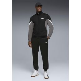 Trainingsanzug Puma "ESS BLOCK POLY SUIT", Herren, Gr. XXL, Puma schwarz, Trikot, Obermaterial: 100% Polyester, regular fit, Sportanz&uuml;ge Trainingsanzug, f&uuml;r entspannte Tage, f&uuml;r vielseitige Aktivit&auml;ten