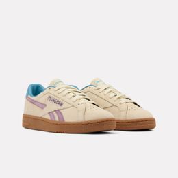 Sneaker Reebok CLASSIC "CLUB C GROUNDS UK", Damen, Gr. 39, agedbeige, berrychill, gum, Leder, Synthetik, Schuhe Sneaker