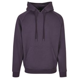 Rundhalspullover Urban Classics "Urban Classics Herren Blank Hoody", Herren, Gr. M, lilanight, 65% Baumwolle, 35% Polyester, unifarben, loose fit, ohne Ausschnitt, Pullover Rundhalspullover