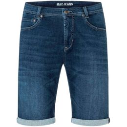 Jeansbermudas MAC "Jogn Bermuda", Herren, Gr. 33, N-Gr, night blau vintage wash, Denim/Jeans, Obermaterial: 99% Baumwolle, 1% Elasthan, knielang, Jeans, Sommerhose