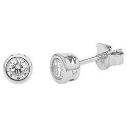 Paar Ohrstecker Tom Tailor "Schmuck Geschenk Silber 925 Solit&auml;r", silberfarben, kristallwei&szlig;, kristallwei&szlig;, Ohrringe, Damen, Silber 925 (Sterlingsilber), mit Zirkonia (synth.)